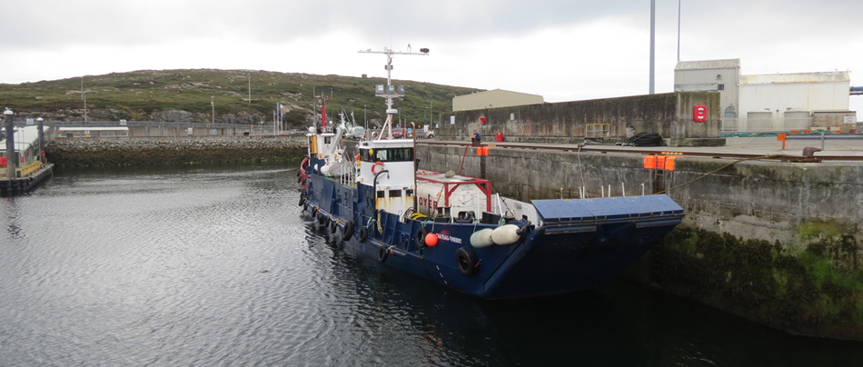 Vehicle ferry, Rossaveal harbour.